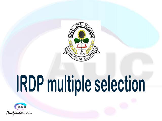 IRDP multiple selection 2021/2022 | IRDP multiple selected applicants