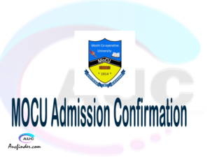 MOCU confirmation code | How to confirm admission at MOCU Moshi ...