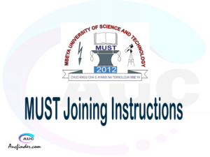 MUST joining instruction pdf 2021/2022 | Joining Instructions Mbeya ...