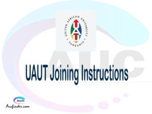 UAUT joining instruction pdf 2021/2022 | Joining Instructions United ...