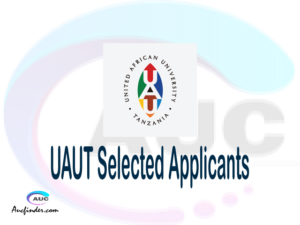 UAUT selected applicants 2025 /24 | United African University of ...