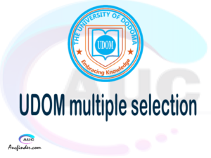 UDOM multiple selection 2021/2022 | UDOM multiple selected applicants