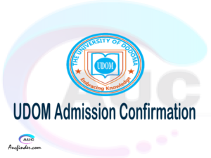 UDOM confirmation code and how to confirm admission at UDOM 2021/2022