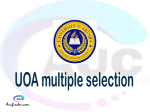 UOA multiple selection 2021/2022 | UOA multiple selected applicants