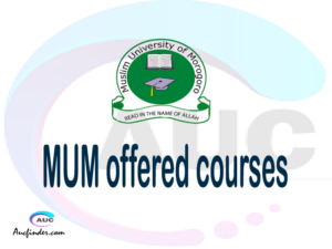 MUM courses 2024 | Muslim University of Morogoro offered Courses 2024