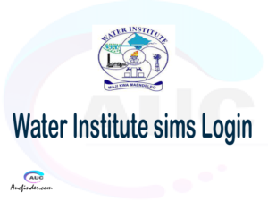 Water Institute SIMS login account | sims.waterinstitute.ac.tz