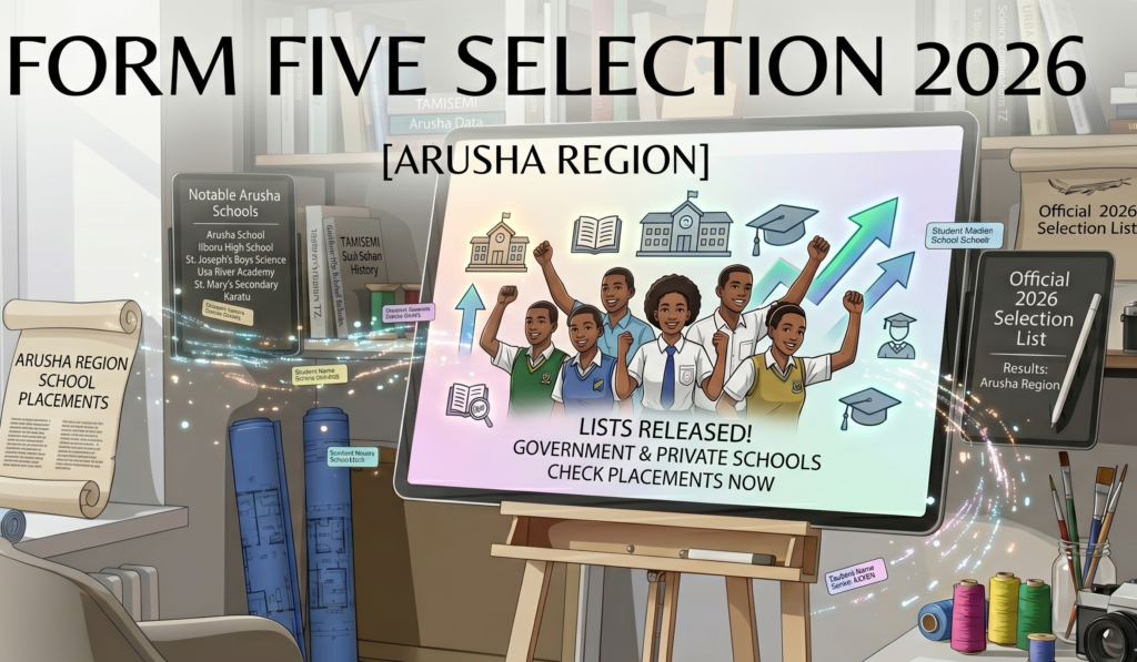 Form Five Selection 2026 Arusha Region: Full List, Top Schools & How to ...