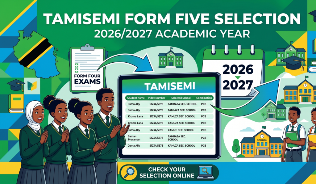 TAMISEMI Form Five Selection 2026/2027: Status, How to Check, and Next ...