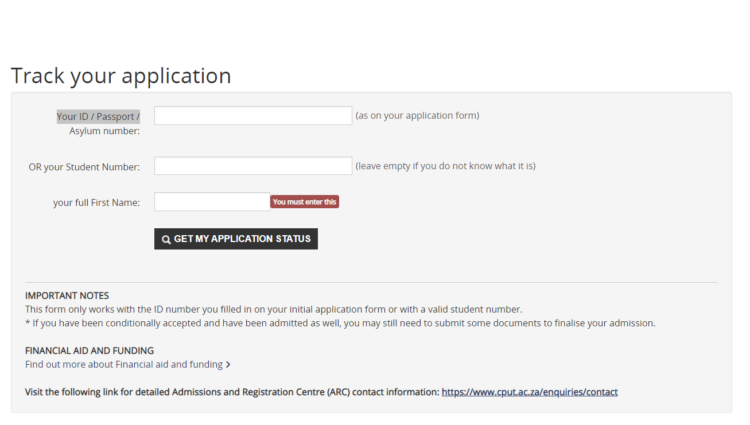 CPUT status check 2026: How to Check the CPUT Application Status ...